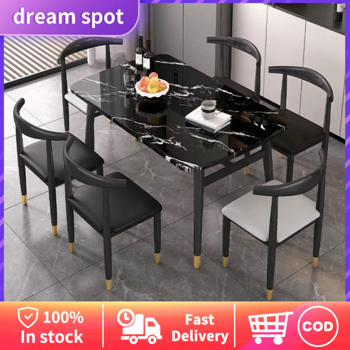 （Fast Shipping）Modern luxury marble dining table/Gathering table/High ...