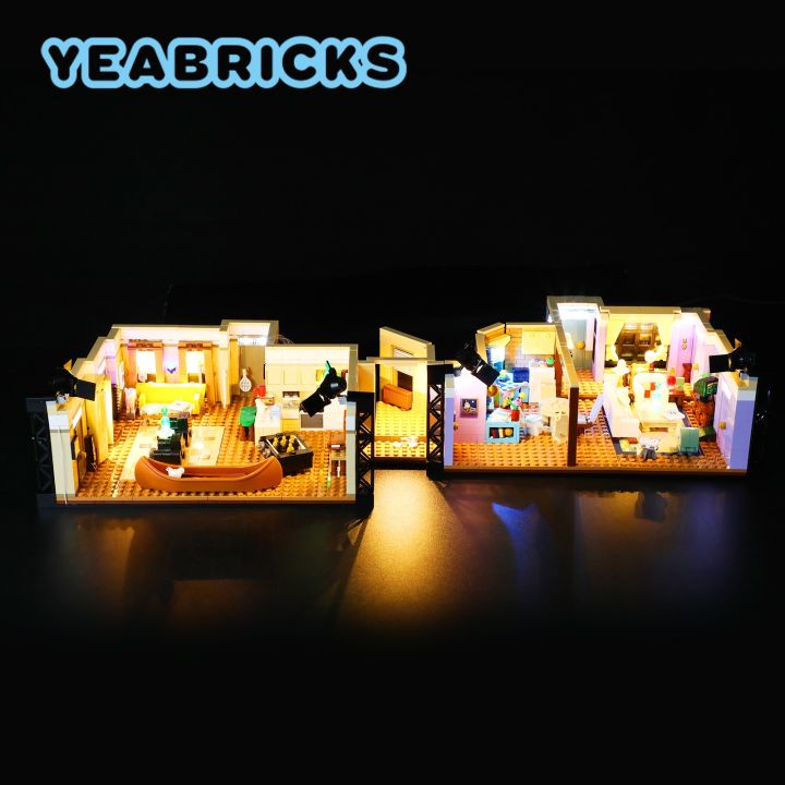 7ib9ชุดไฟแอลอีดี YEABRICKS สำหรับ10292อพาร์ทเมนท์ของเพื่อนชุดบล็อกตัว ...