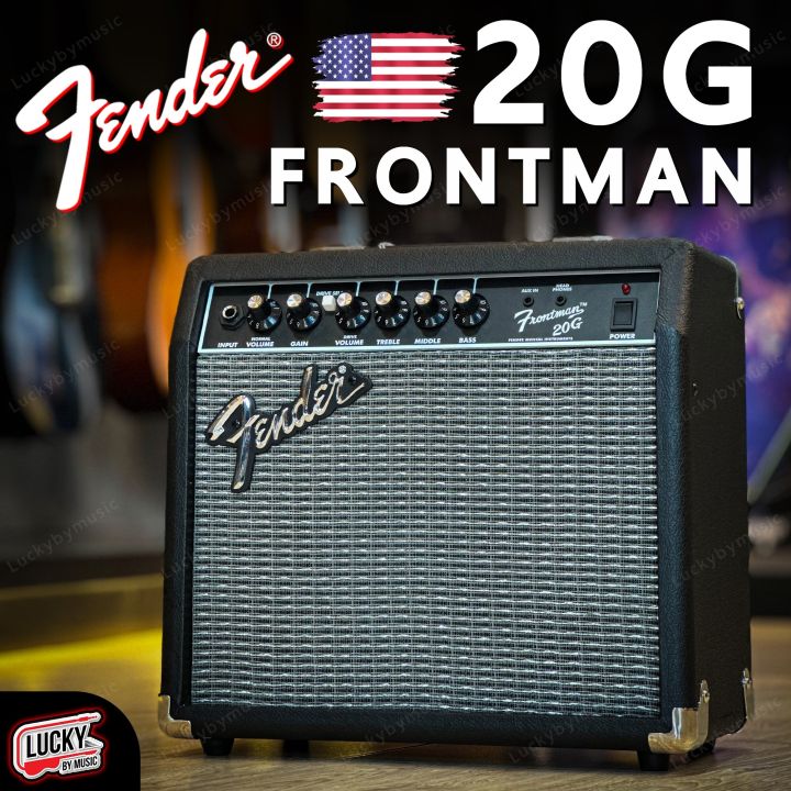 Fender Frontman 20G แอมป์กีต้าร์ไฟฟ้า กำลังขับ 20 วัตต์ ตู้แอมป์ ดอก ...