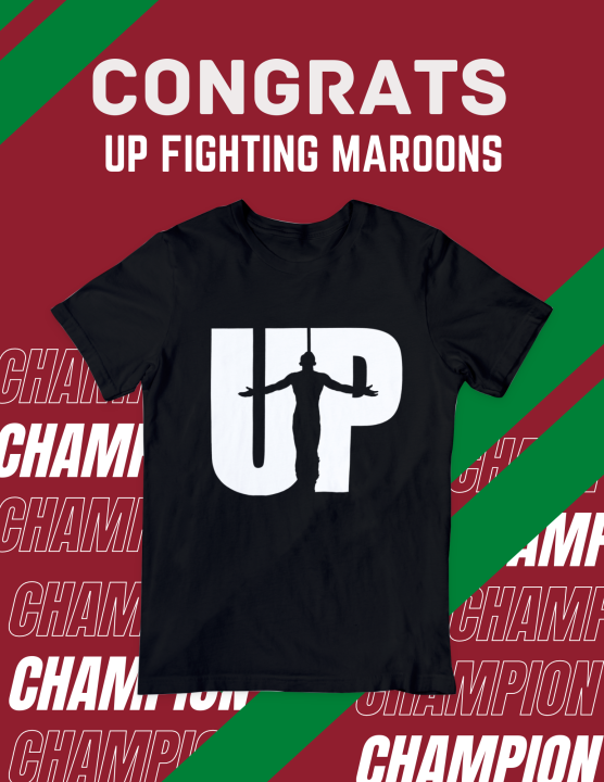 UP Champion T-shirt Black 100% Cotton | Lazada PH