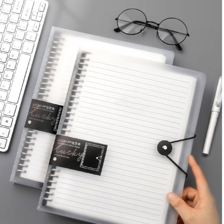 A5 B5 Refillable Plastic Cover Notebook Binder Inside Page Refill ...