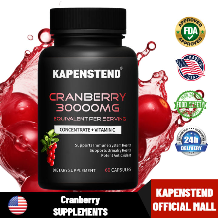 Cranberry - Helps Support Urinary Tract Health - Made with Organic ...