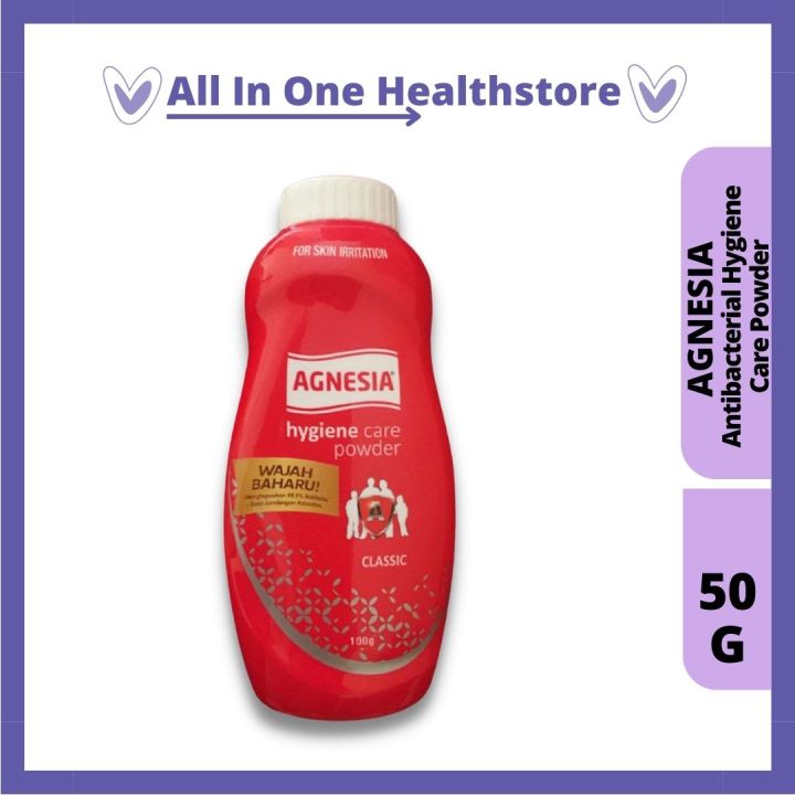 Agnesia Antibacterial Hygiene Care Powder 50G | Lazada