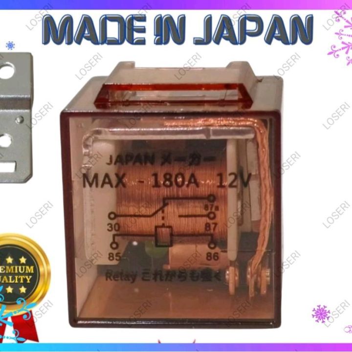 LOSERI PREMIUM 12V 180A 5 PIN Relay with LED Waterproof Universal ...