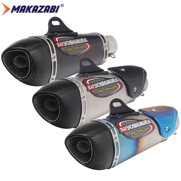 Universal Motorcycle Exhaust Muffler End Pipe Yoshimura R11 Canister ...