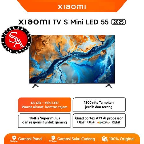 QD - Mini LED Google TV 55 Inch Xiaomi S 2025 - High Refresh Rate 2025 ...