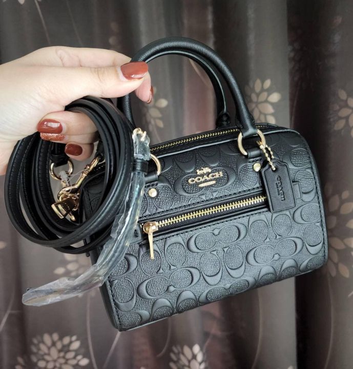 Mini Rowan Crossbody In Signature Leather - CC944 Black | Lazada PH