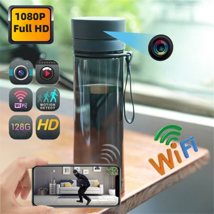 3Tech mall 1080P HD Mini Camera WIFI Water Bottle Wireless Camcorder ...