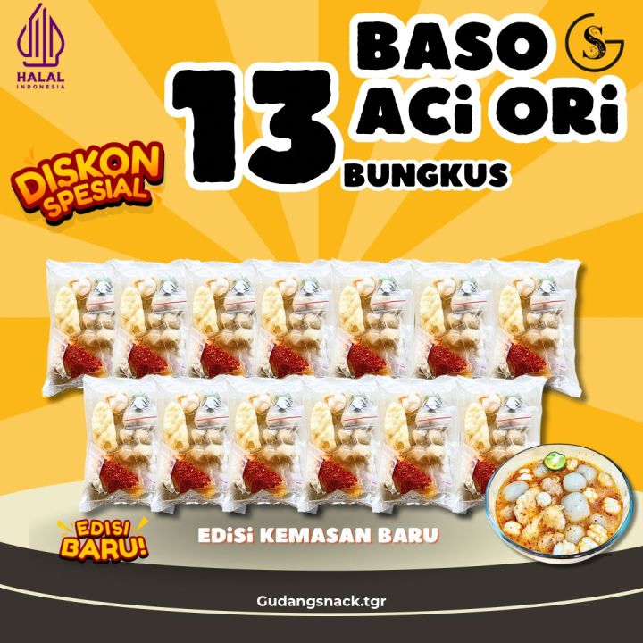 PAKET BASO ACI 13 BUNGKUS EDISI KEMASAN BARU PAKET USAHA | Lazada Indonesia