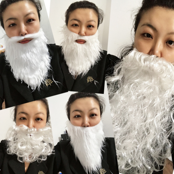 Christmas White Santa Beard Mustache Costume Mask for Christmas | Lazada PH