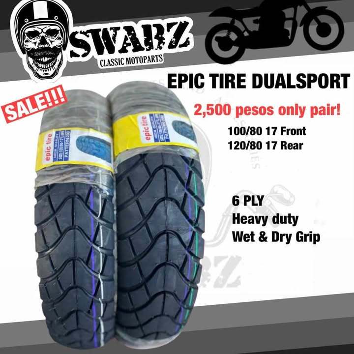 Epic Tire Dual Sport 100/80/17 and 120/80/17 - Brand New | Lazada PH