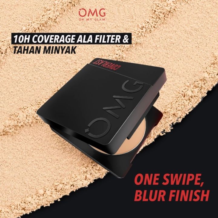 OMG Oh My Glam Bedak Padat Coverlast Two Way Cake Kontrol Minyak ...