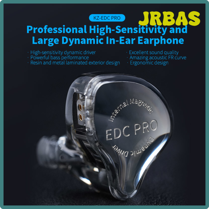 JRBAS KZ EDC PRO HIFI Earphone Bass Earbuds In-Ear Monitor Headphone ...