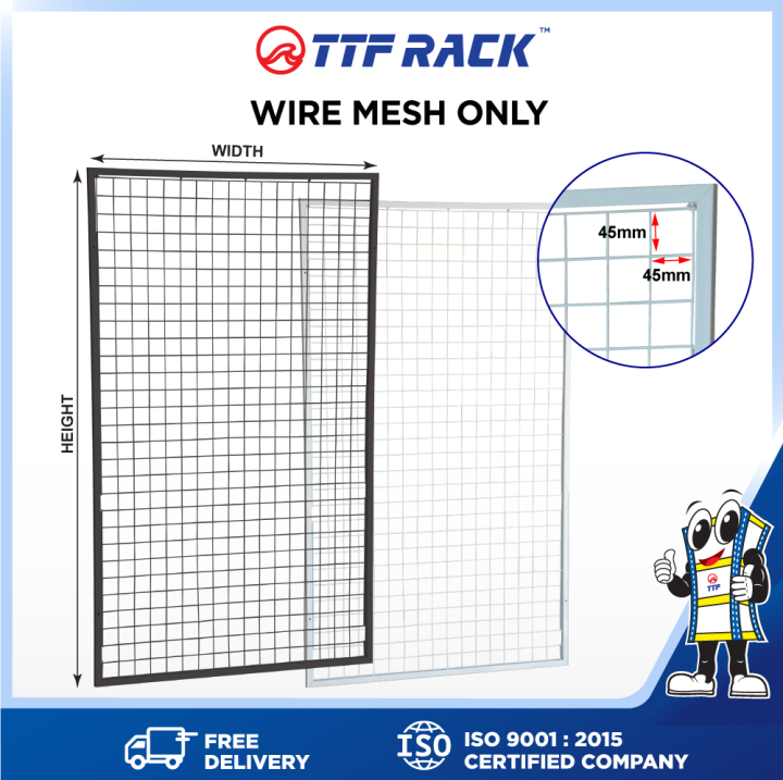 TTF Rack™ (WIRE MESH) Wire Display Netting Frame Multifunctional Iron ...