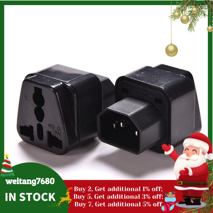 Machine Pro IEC 320 PDU UPS C14 Plug To Universal Female Socket Power ...