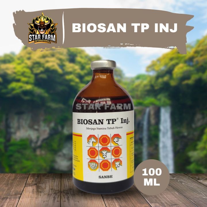 Biosan TP Inj. 100ml - Obat Penjaga Stamina Pada Sapi Kuda Domba Anjing ...