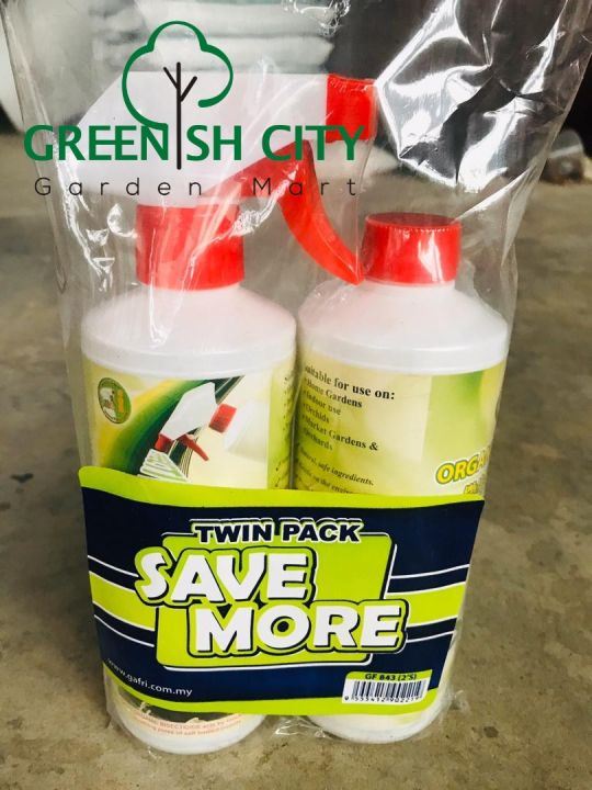 GNC - GAFRI 500ML Organic Insecticide (Twin Pack) Ubat Serangga Racun ...