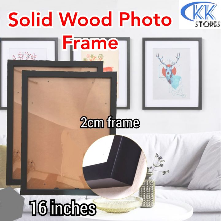 Photo Frame Good Quality Solid Wood Photo Frame Black/White 4R,6R,8R ...
