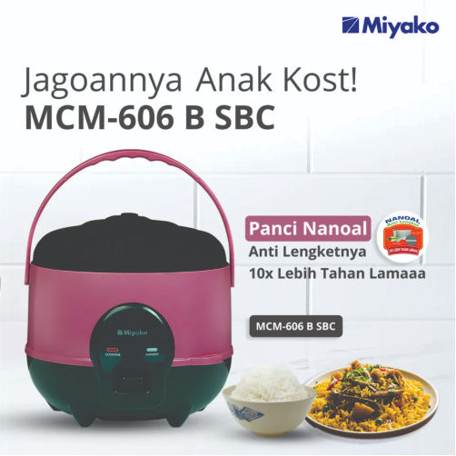 MIYAKO RICE COOKER MCM-606 B SBC 0,6L | Lazada Indonesia