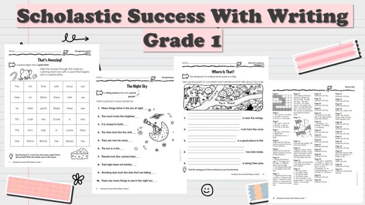 [PRE337] 49 pages Scholastic Success With Writing Grade 1 Worksheet for ...
