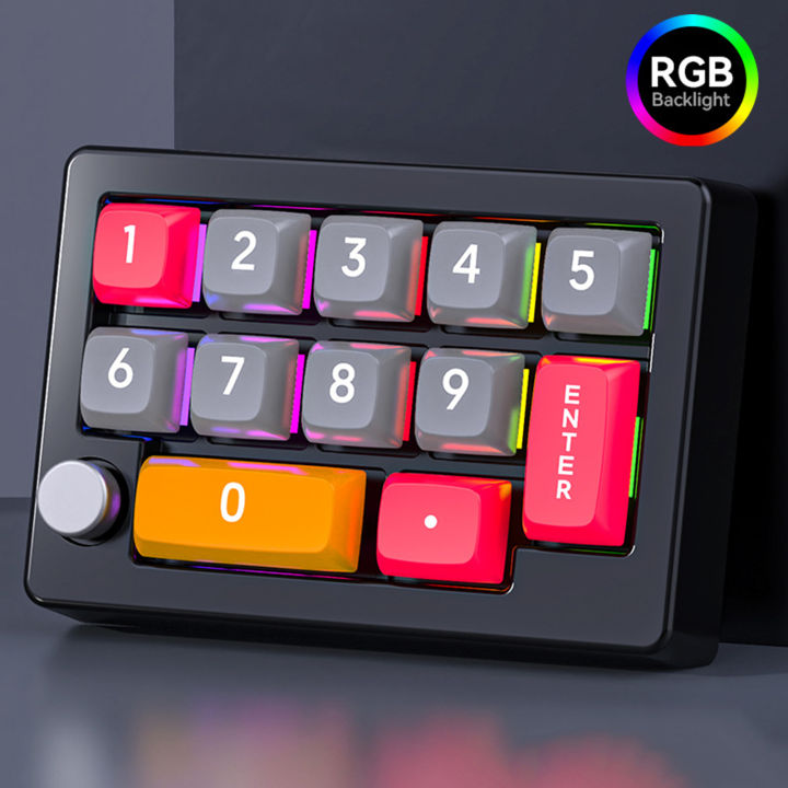 Mechanical Keypad Pc Keyboard 13-key Macro Programmable Wired Gaming ...