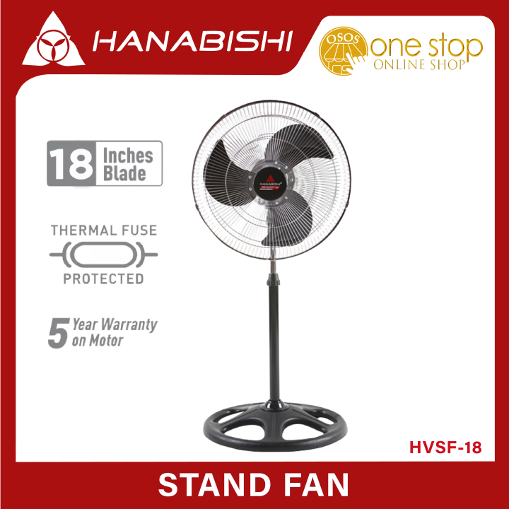 Hanabishi Original Industrial Stand Fan / Electric Fan 18Inches(457mm ...