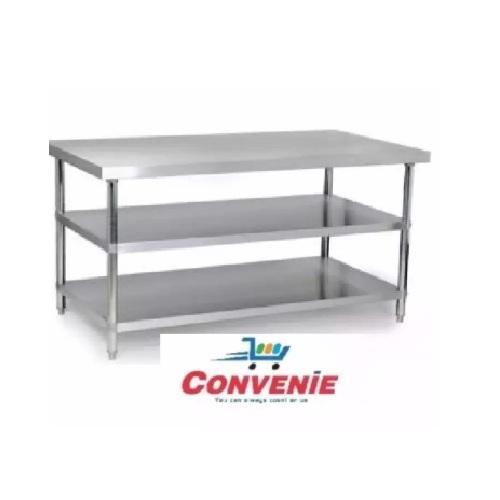 2X4 3 Tier Stainless Steel Kitchen Working Table Storage Rack Heavy ...
