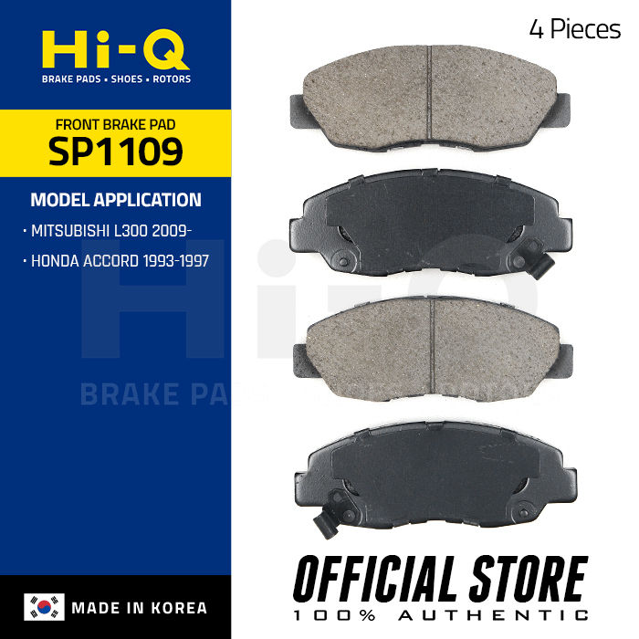 Hi-Q Front Brake Pads for Honda Accord 1993-1997 / Mitsubishi L300 2009 ...