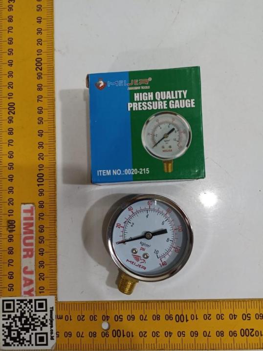 EINHILL Manometer 10 Bar Pressure Gauge Ukuran Angin Kompresor Meter ...