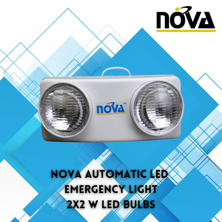 Nova LED Automatic Emergency Light 2x2W | Lazada PH