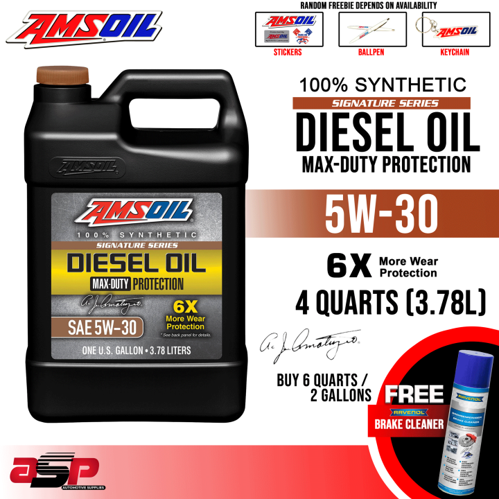 AMSOIL 5W-30 Signature Series Max-Duty 100% Synthetic Diesel Oil 1 ...