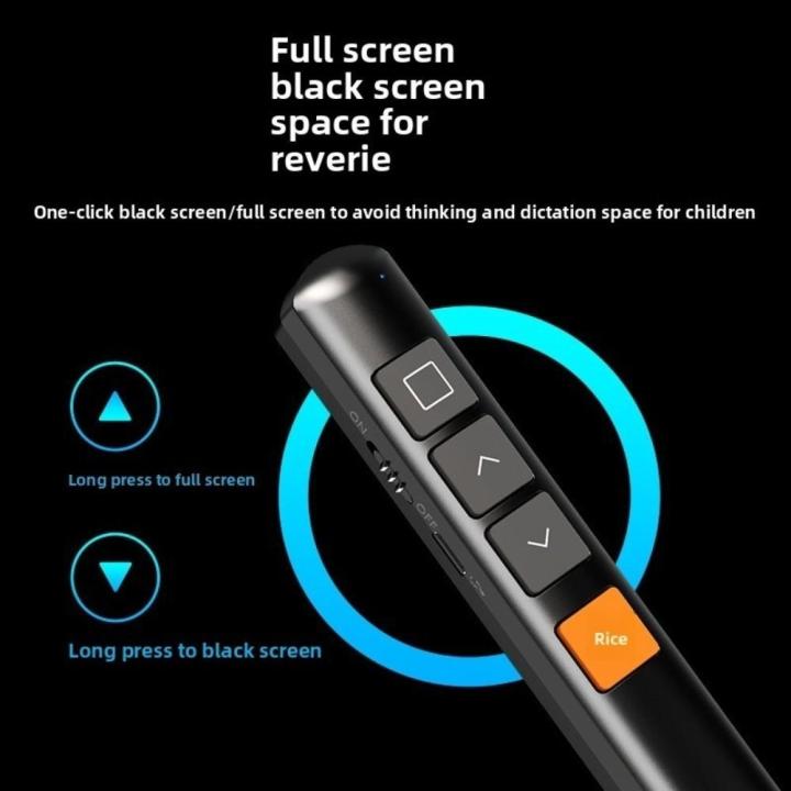 DFVDS 2.4GHz Wireless Presentation Clicker Infrared Remote Hyperlink ...