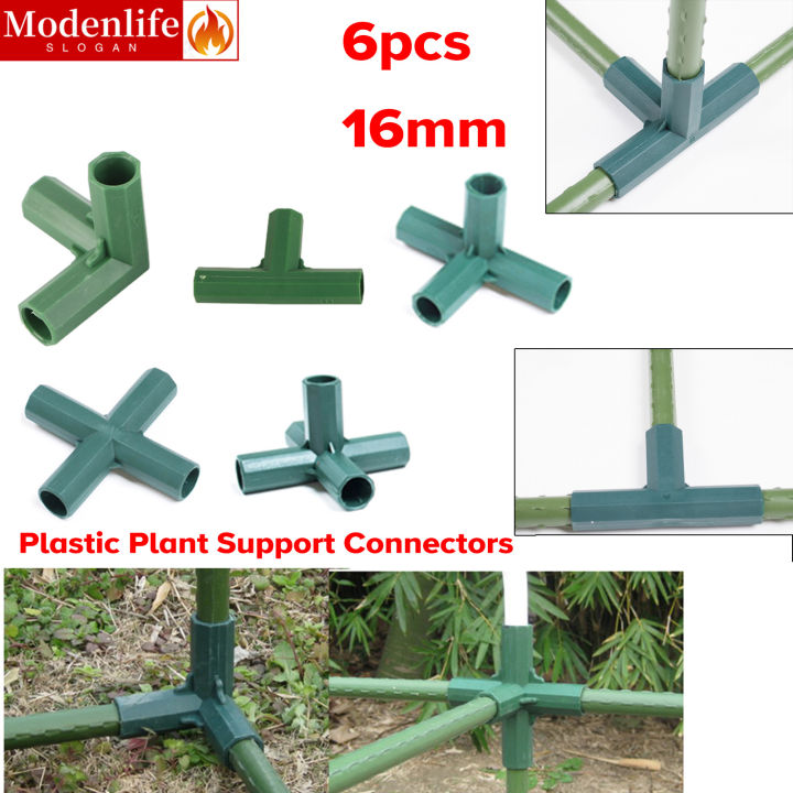 [Modenlife] 6pcs 16mm Plastic Plant Support Connectors Filling Plant ...