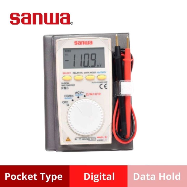 SANWA PM3 Pocket Type Digital Multimeter | Lazada