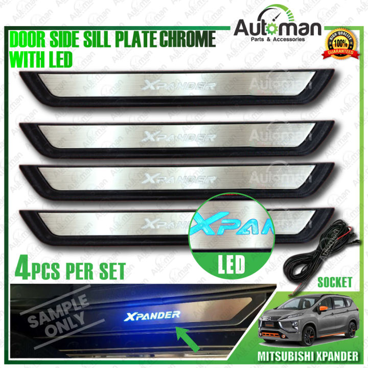 Mitsubishi Xpander 2020 - 2022 LED Door Side Sill Step Plates | Lazada