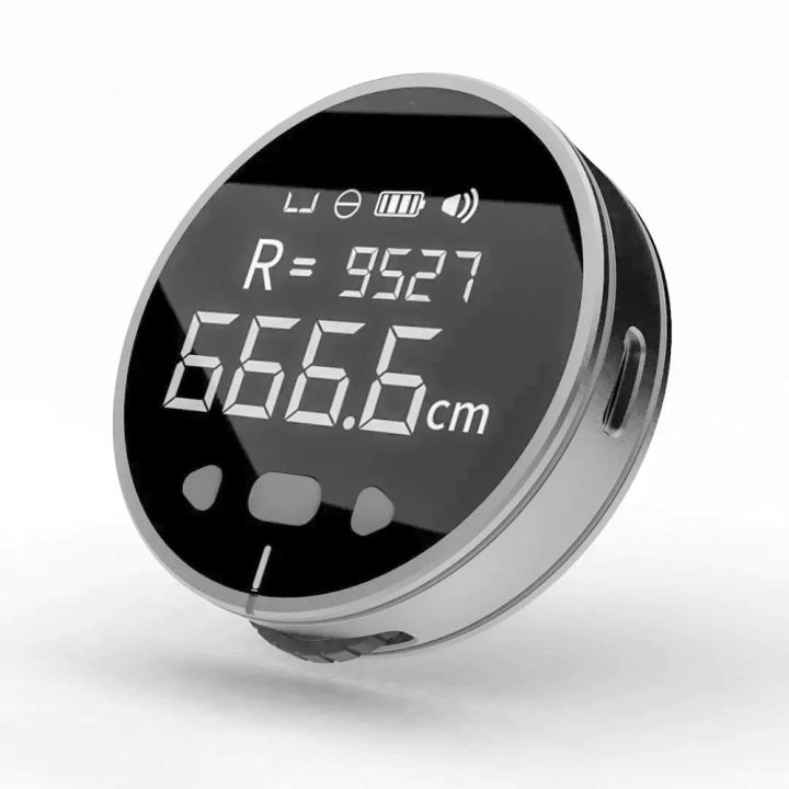 Meteran Digital Atuman Mini Q Digital Ruler Rechargeable LCD Screen ...