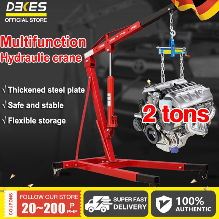 DEKES 2T Hydraulic Folding Engine Crane / Hoist Hydraulic Crane 2ton, lifting crane lifting jack ...
