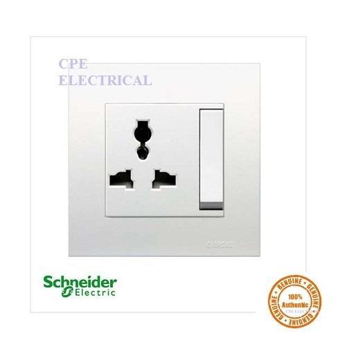 Schneider Vivace 13A 250V 1 Gang 3-Pin Universal Switch Socket | Lazada