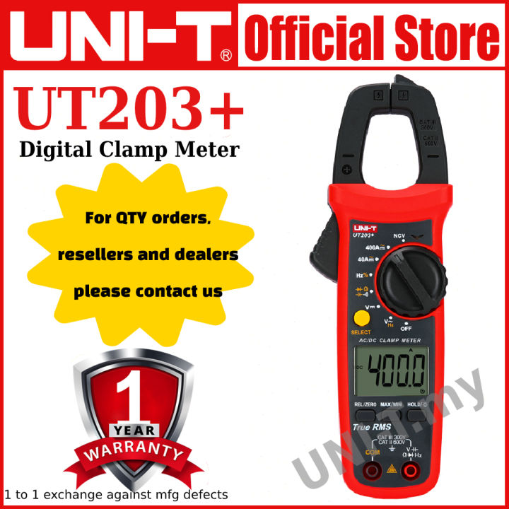 UNI-T UT203+ 400A Digital Clamp Meter | Lazada