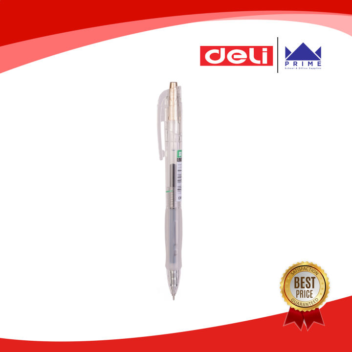 Deli Prime SA130 Retractable Bullet Tip Gel Pen 0.35mm Black | Lazada PH