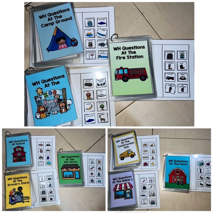 WH Questions Interactive Book | Speech Therapy | Occupational Therapy ...