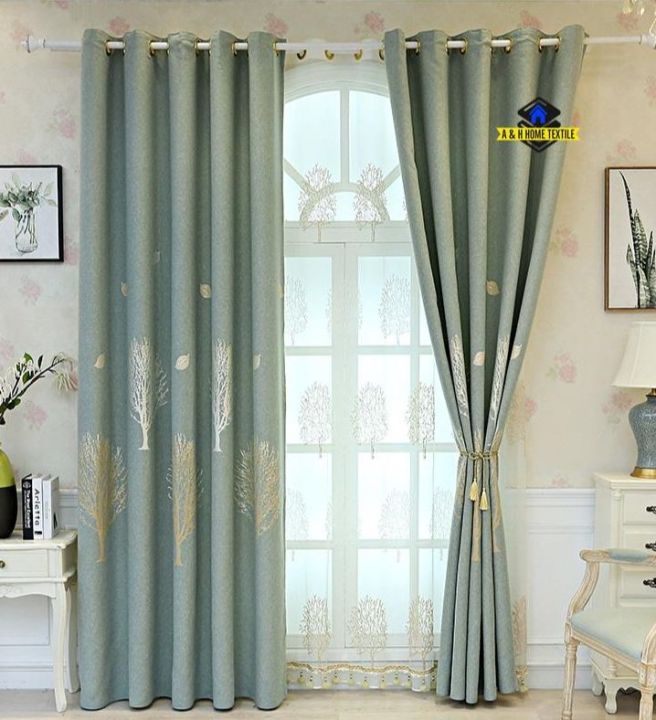 8ft 140*250cm European Blackout Curtains for Living Room Tulle Bedroom ...