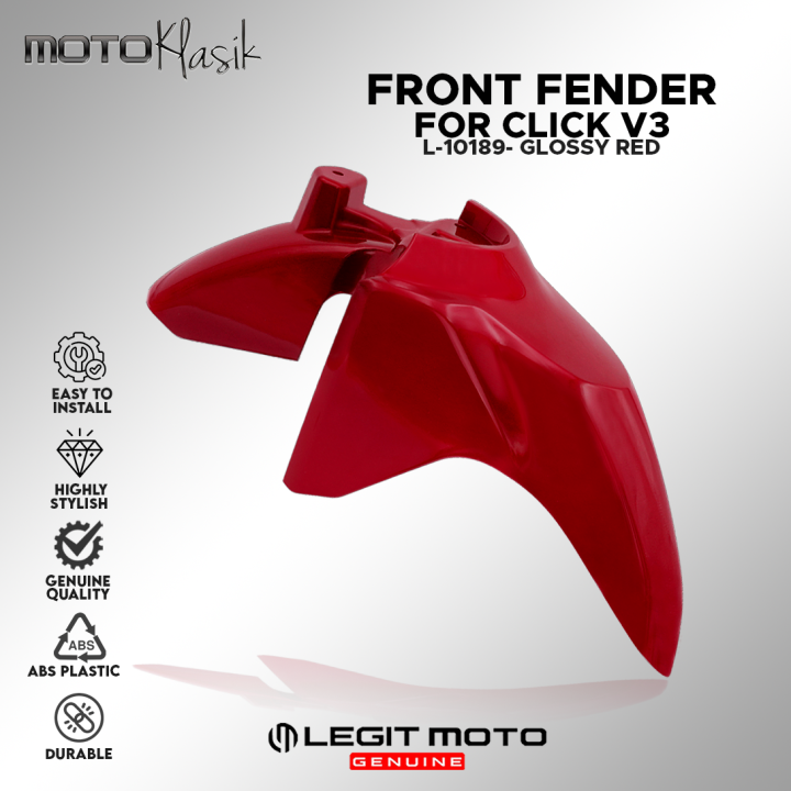 LEGITMOTO GENUINE HONDA CLICK V3 FRONT FENDER GLOSSY FINISH FOR ...
