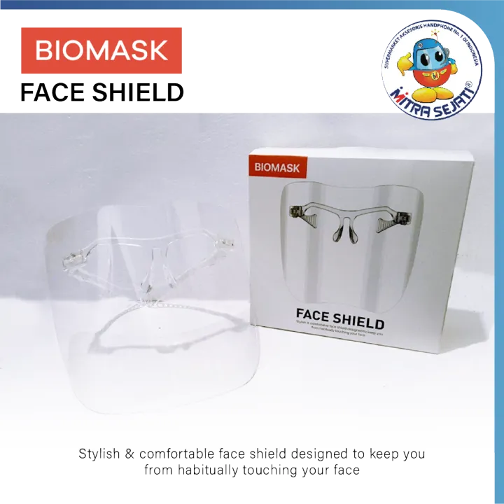 Face Shield Biomask Akrilik Pelindung Muka Faceshield -1FACESHIBM ...