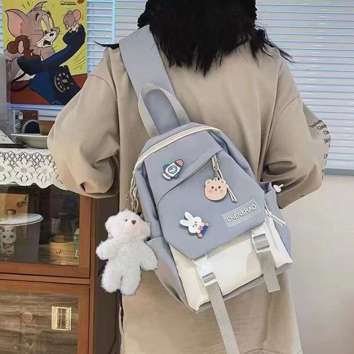 KC BAG#1377 KOREAN FASHION NYLON CHEST BAG TO SHOULDER BAG FOR WOMEN ...