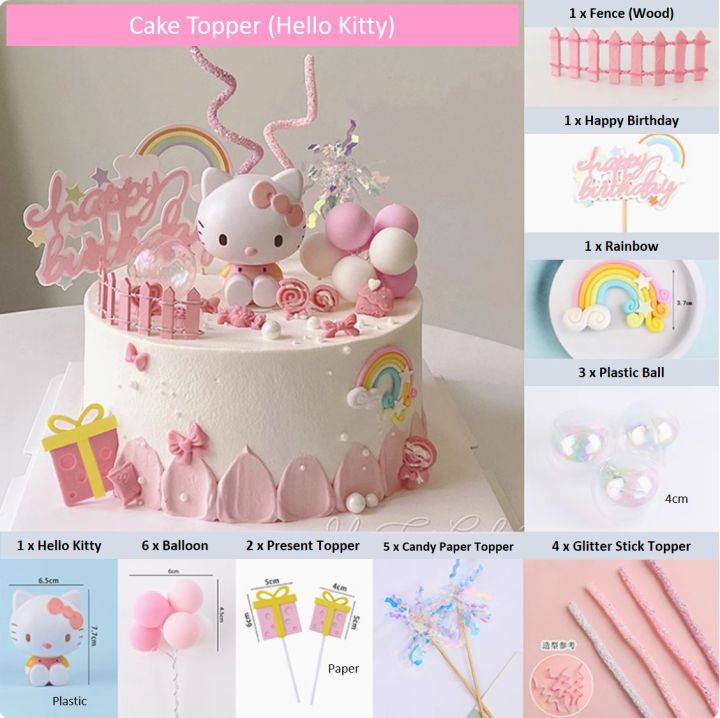 Cake Topper Sanrio Hello Kitty KuromiCake Topper Figures Cake Topper ...
