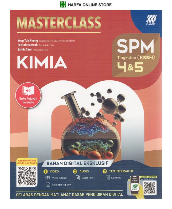 BUKU RUJUKAN : MASTERCLASS KIMIA SPM TINGKATAN 4&5 KSSM | Lazada