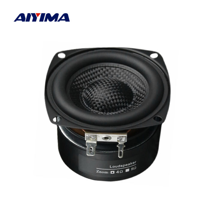 AIYIMA 1Pcs 3 Inch 4/8 Ohm 50W Loudspeaker Woofer Speaker Fiberglass High-stroke Power HiFi Bass ...