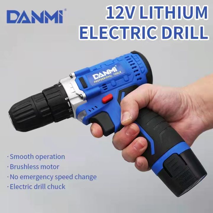 12V Danmi Lithium-Lon Cordless Drill Light | Lazada PH