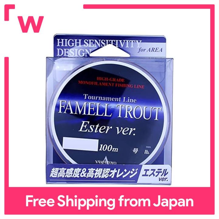 Yamatoyo Tegu S.A.R.L. Famel Trout, Ester Version, 100m, Fluorescent Orange, No. 0.2 | Lazada PH